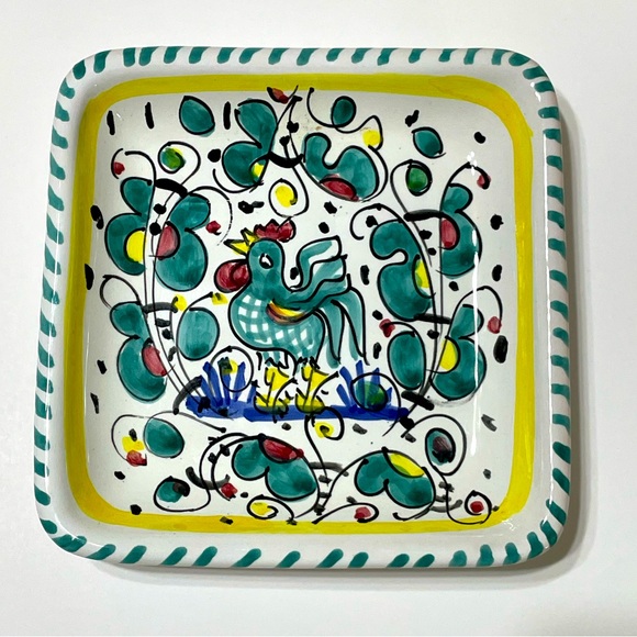 Mario Sambuco | Art | Vintage Sambuco Mario Deruta Hand Painted Rooster ...